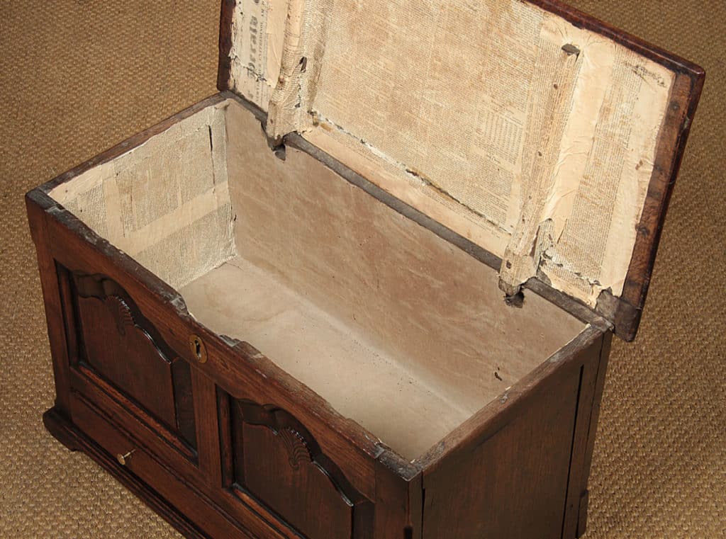 Welsh Miniature Chest or Coffor Bach c.1750. - Collinge Antiques