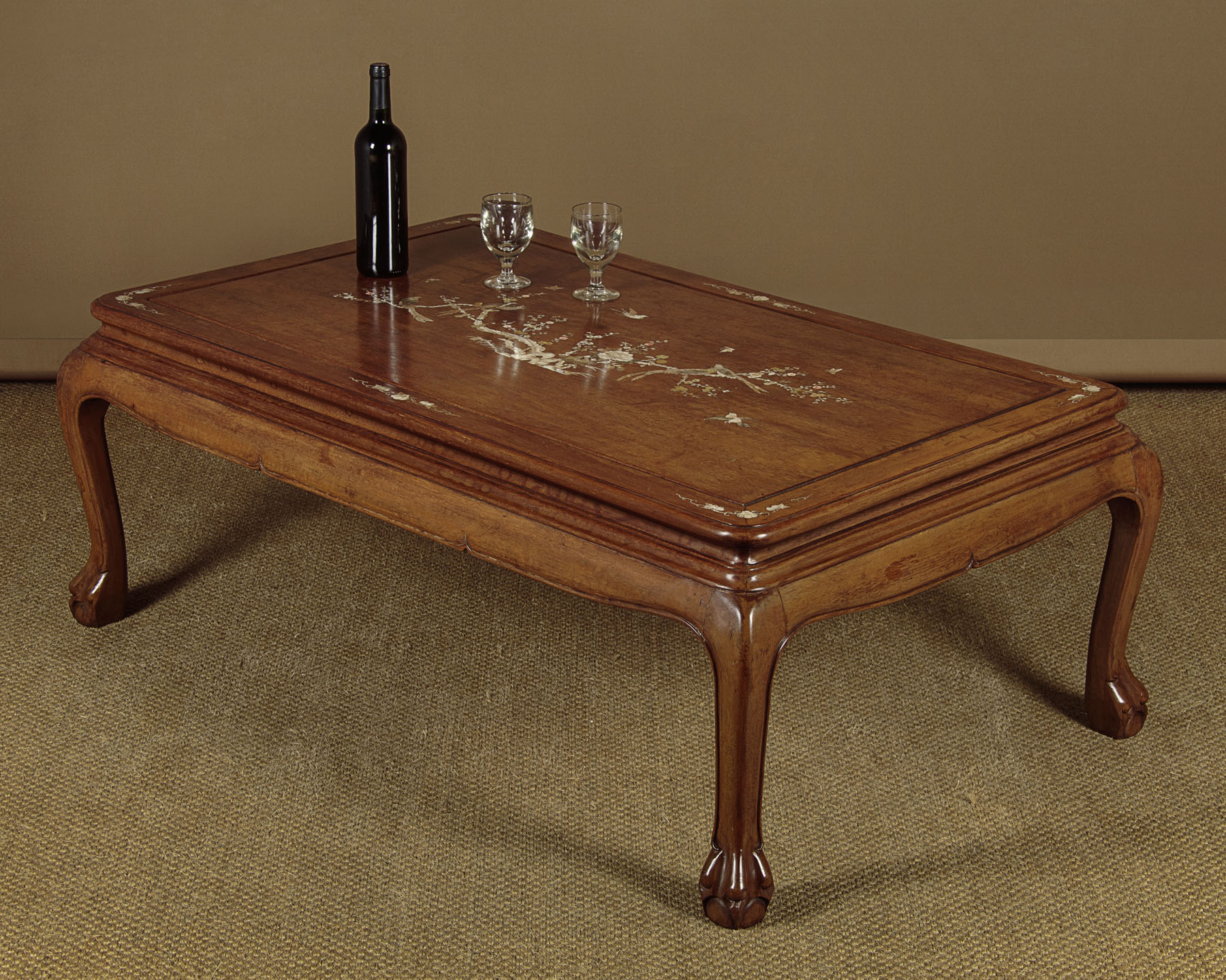 Large Pearl Inlaid Chinese Coffee Table c.1960 - Collinge Antiques