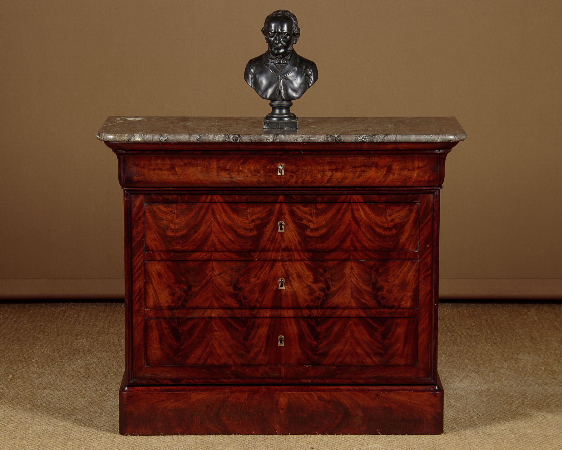 Small Mahogany Marble Top Commode c.1840. - Collinge Antiques