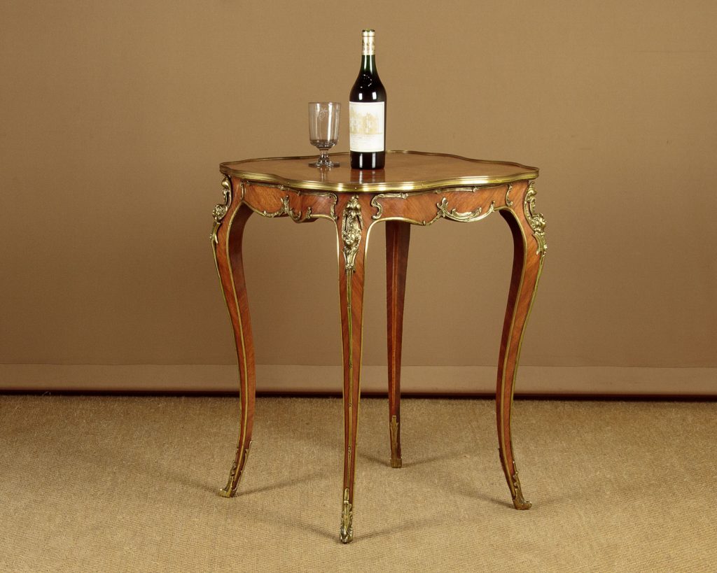Brass Mounted Wine Table c.1910 - Collinge Antiques