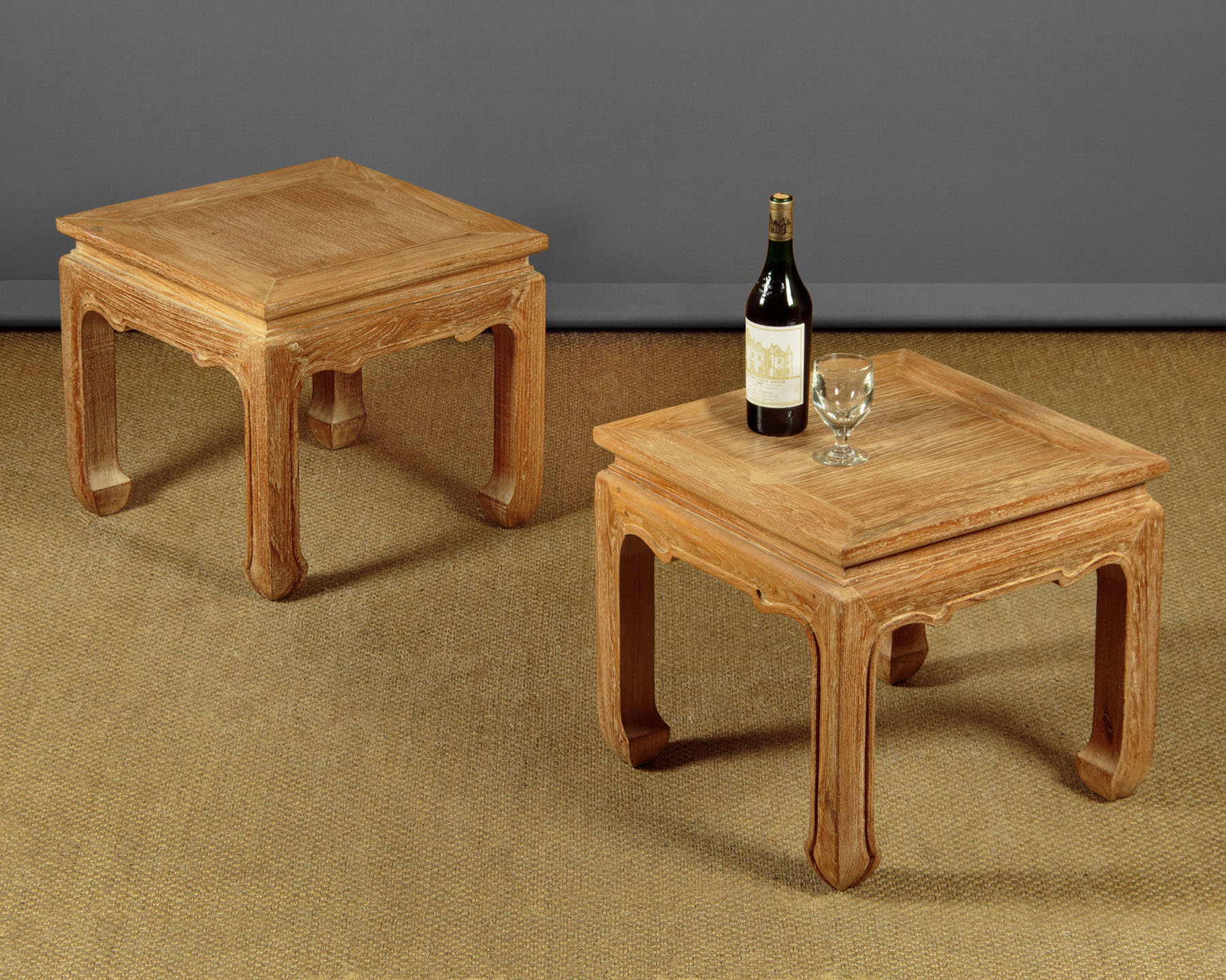 Pair of Low Chinese Side Tables - Collinge Antiques