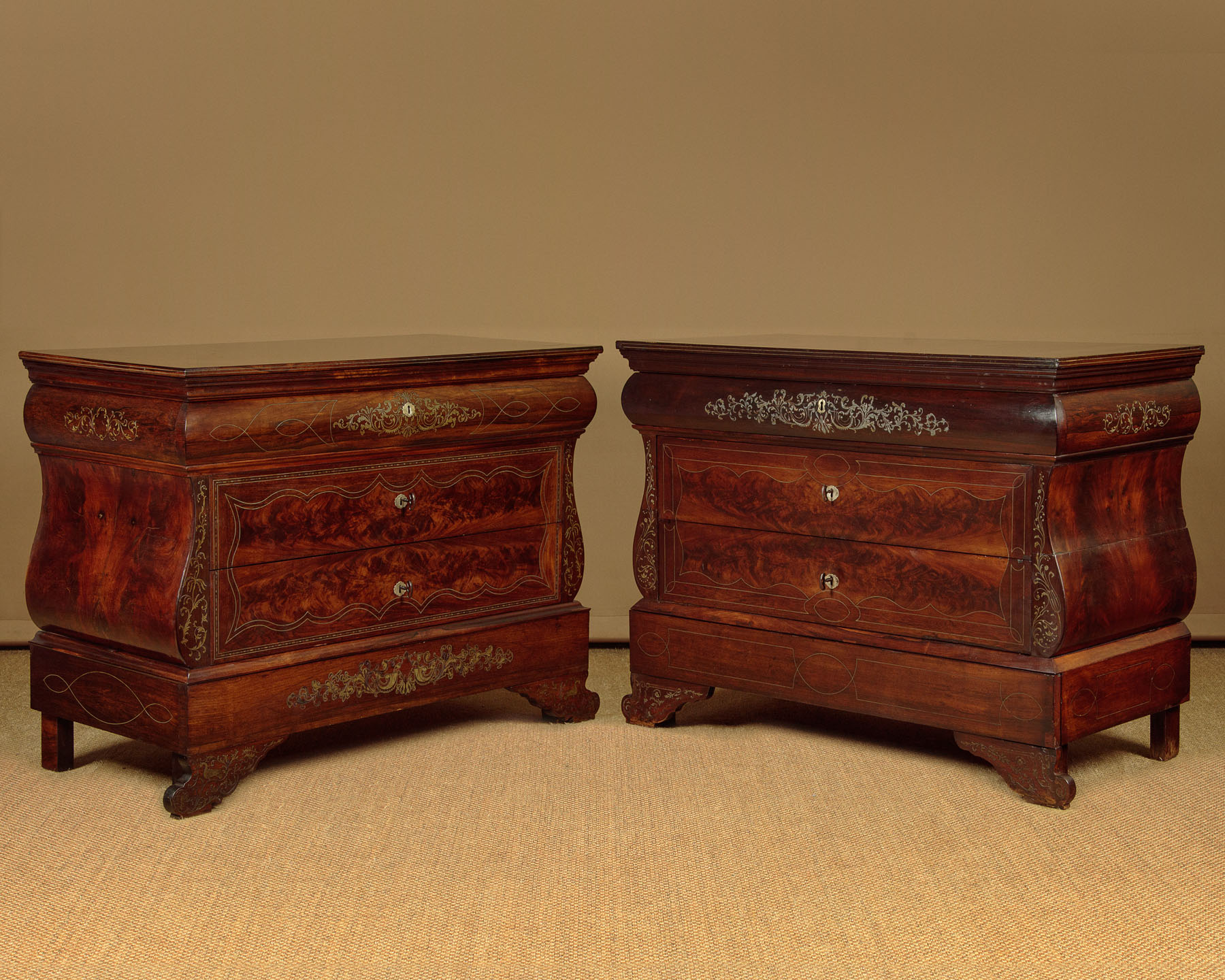 Pair of Mahogany Commodes c.1850 - Collinge Antiques