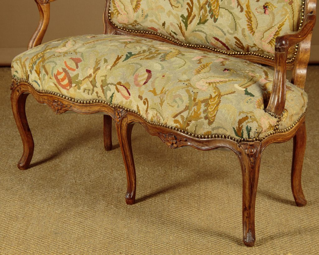 Small Walnut Couch c.1910 - Collinge Antiques