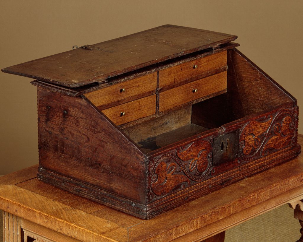 Carved Oak Bible Box c.1700 - Collinge Antiques