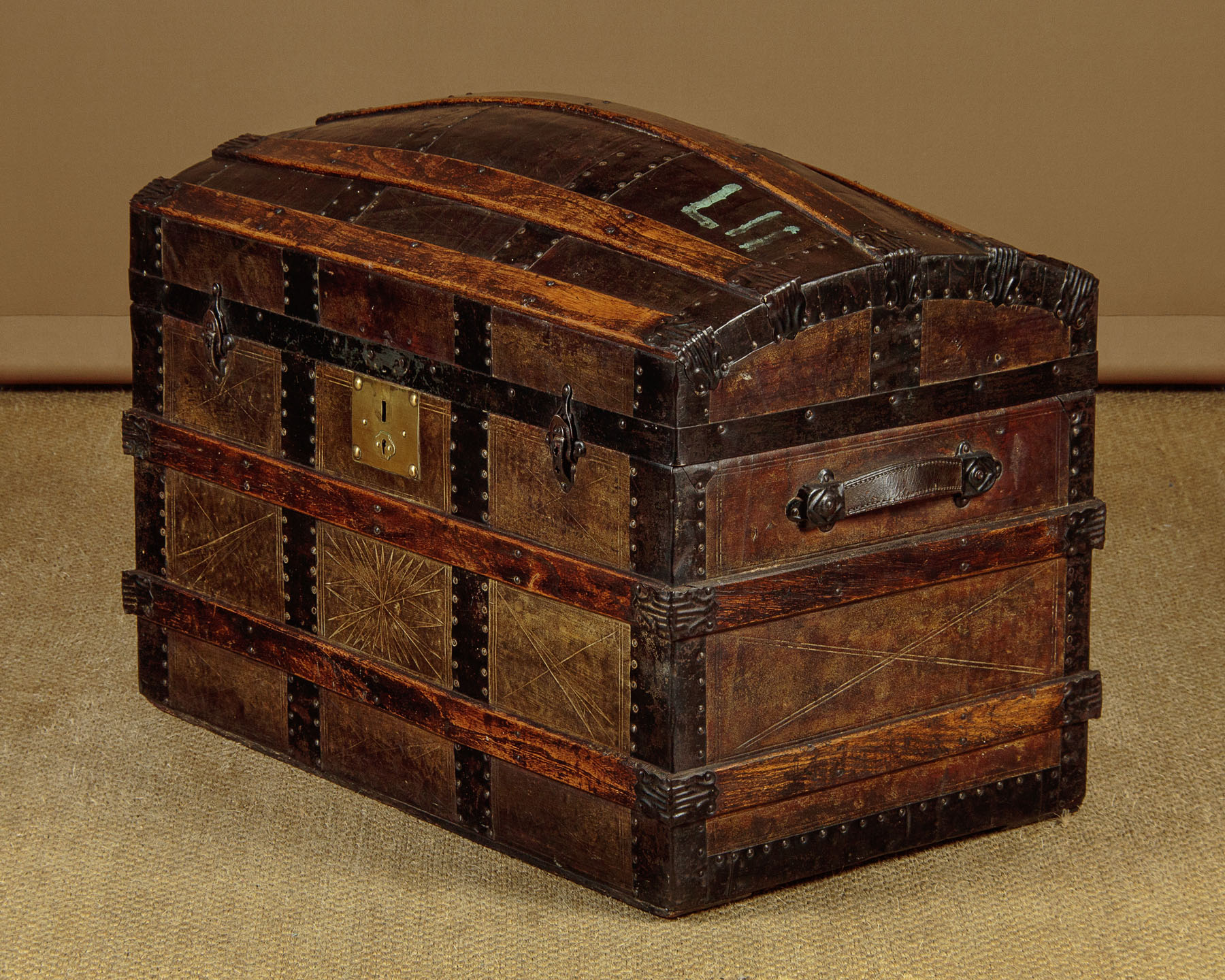 Dome Top Steamer Chest c.1900 - Collinge Antiques