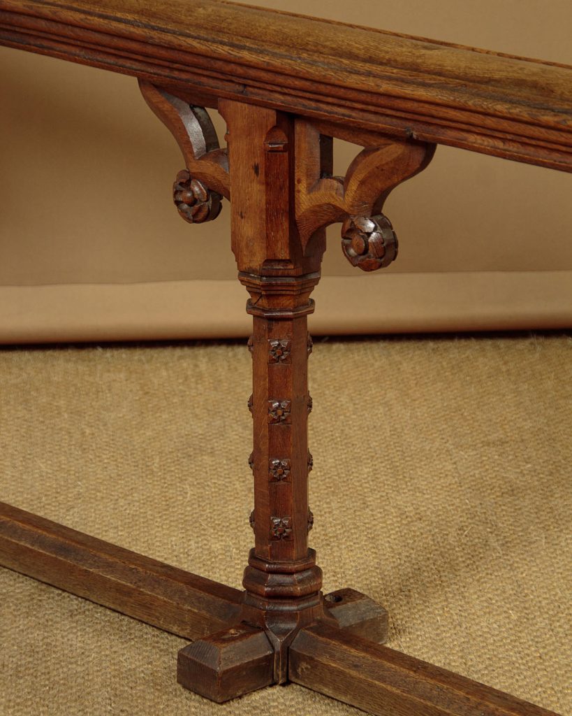 Three Gothic Carved Oak Altar Rails Attributed to Sir George Gilbert ...