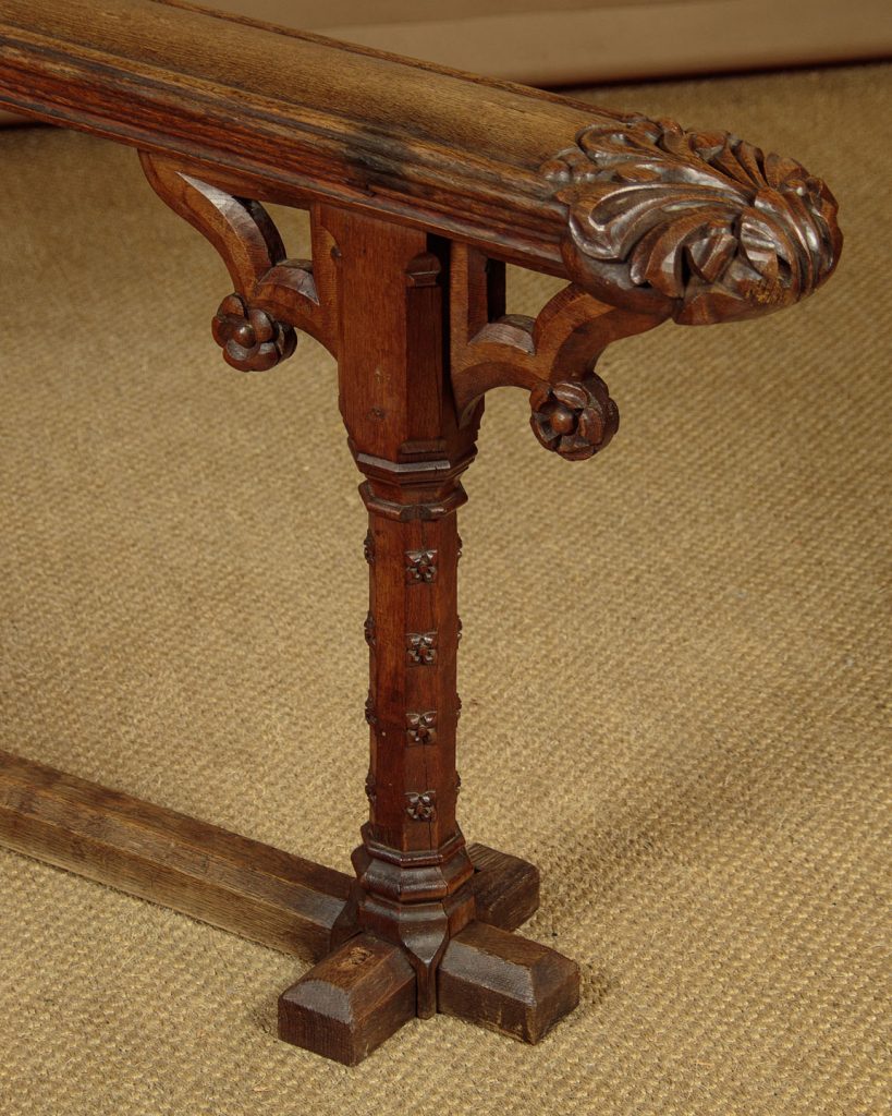 Three Gothic Carved Oak Altar Rails Attributed to Sir George Gilbert ...