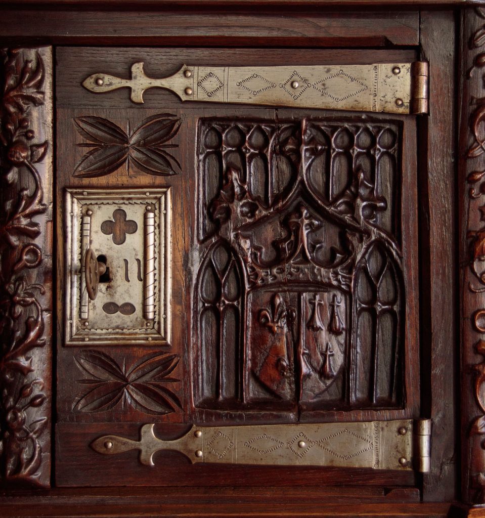 Carved Gothic Oak Credence Cupboard c.1880 - Collinge Antiques