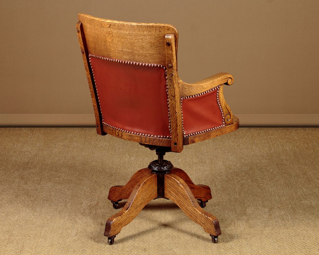 Revolving Office Desk Chair c.1905 - Collinge Antiques