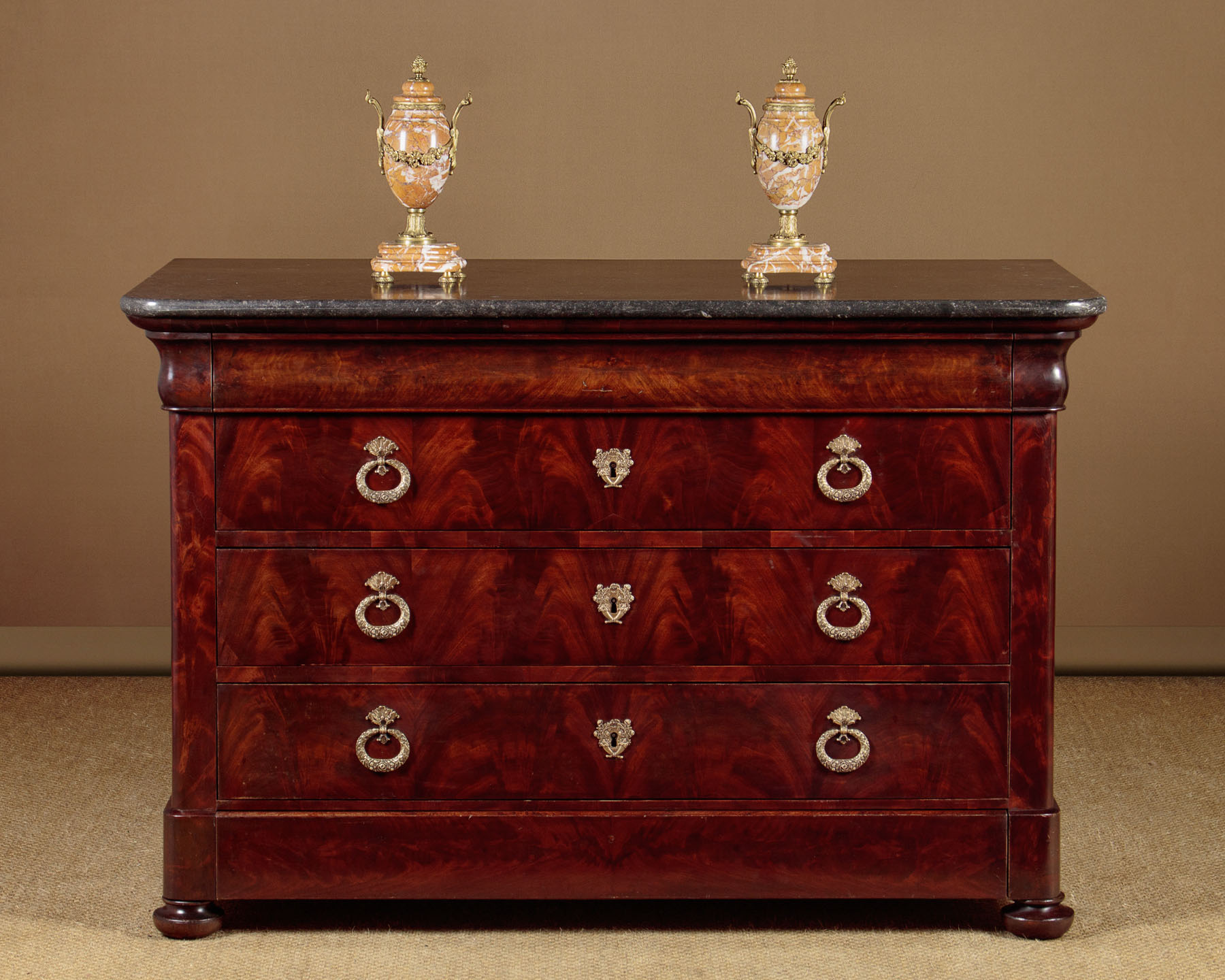 Mahogany & Marble Top Commode c.1860 - Collinge Antiques