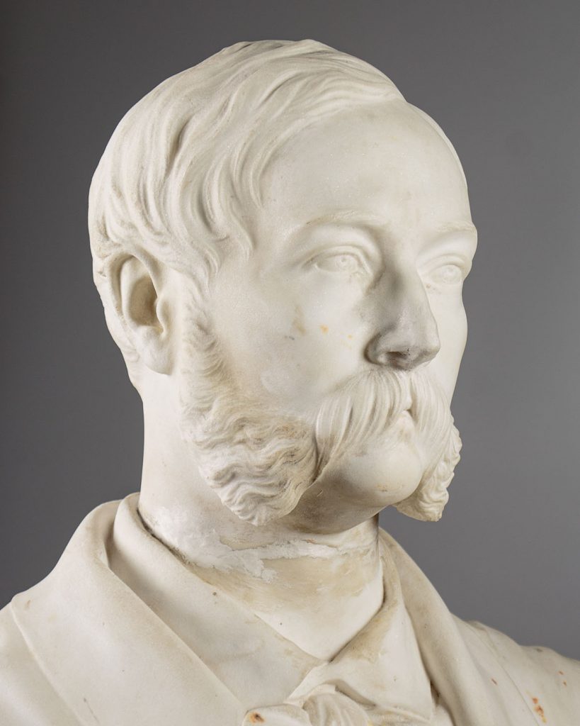 Large Marble Bust of a Gentleman c.1870 - Collinge Antiques