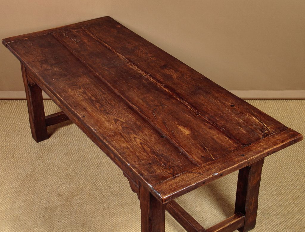 Eight Seater Oak Refectory Dining Table - Collinge Antiques