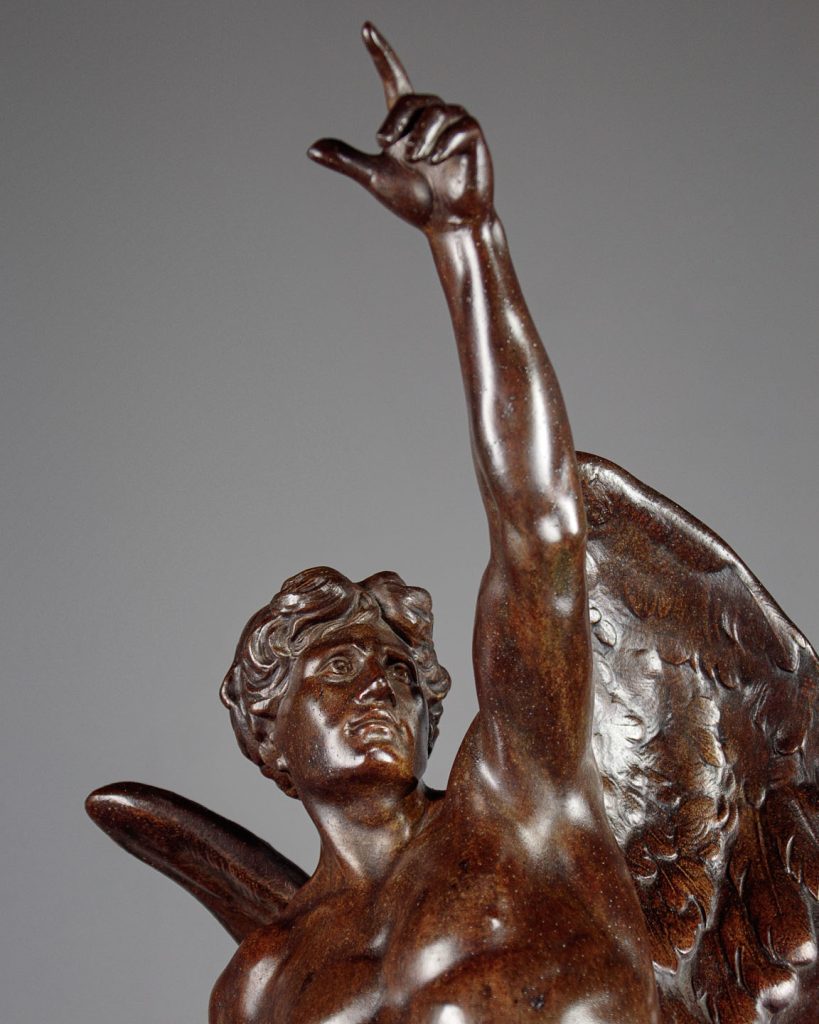 `Le Genie Humain` Spelter Figure by Emile Pigault c.1900 - Collinge ...