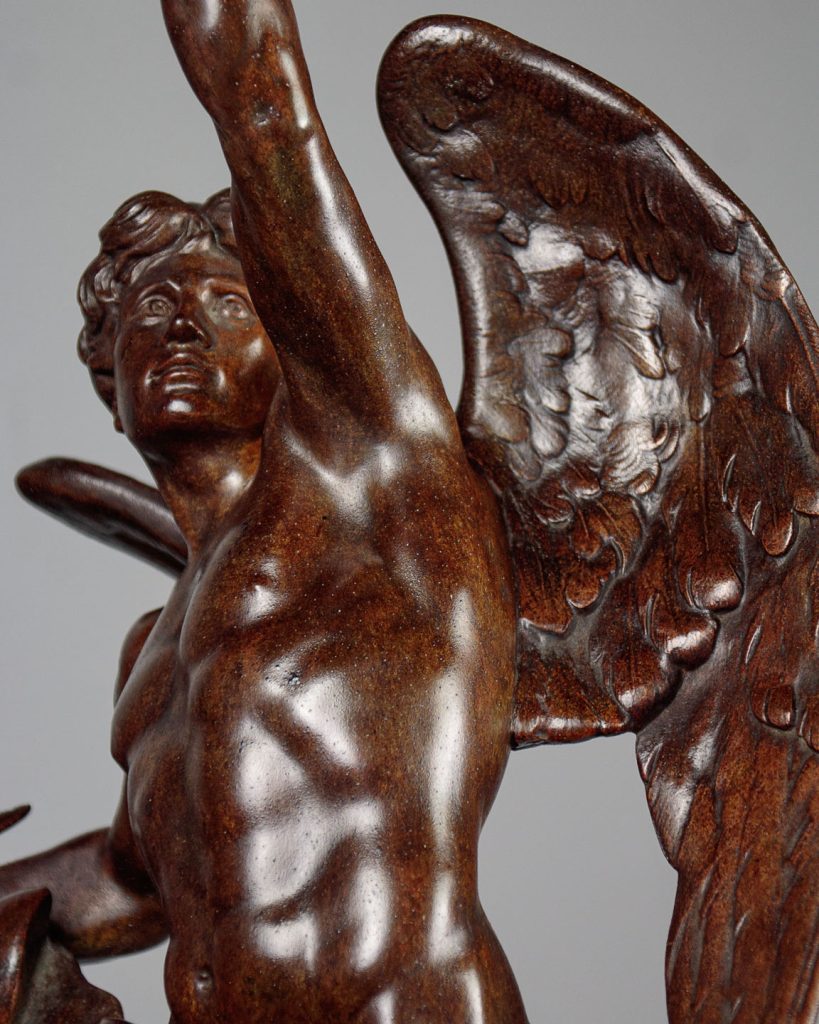 `Le Genie Humain` Spelter Figure by Emile Pigault c.1900 - Collinge ...