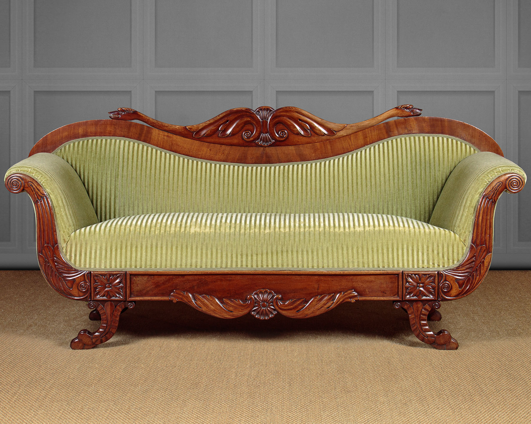 Regency Scroll End Couch c.1830 - Collinge Antiques