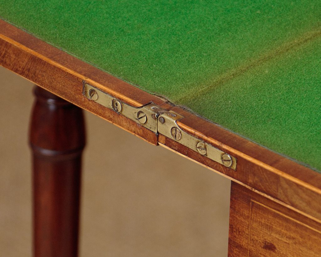 George III Mahogany Fold Over Games Table c.1800 - Collinge Antiques