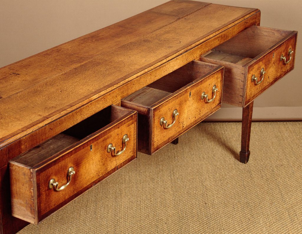 George III Oak Dresser Base c.1800 - Collinge Antiques
