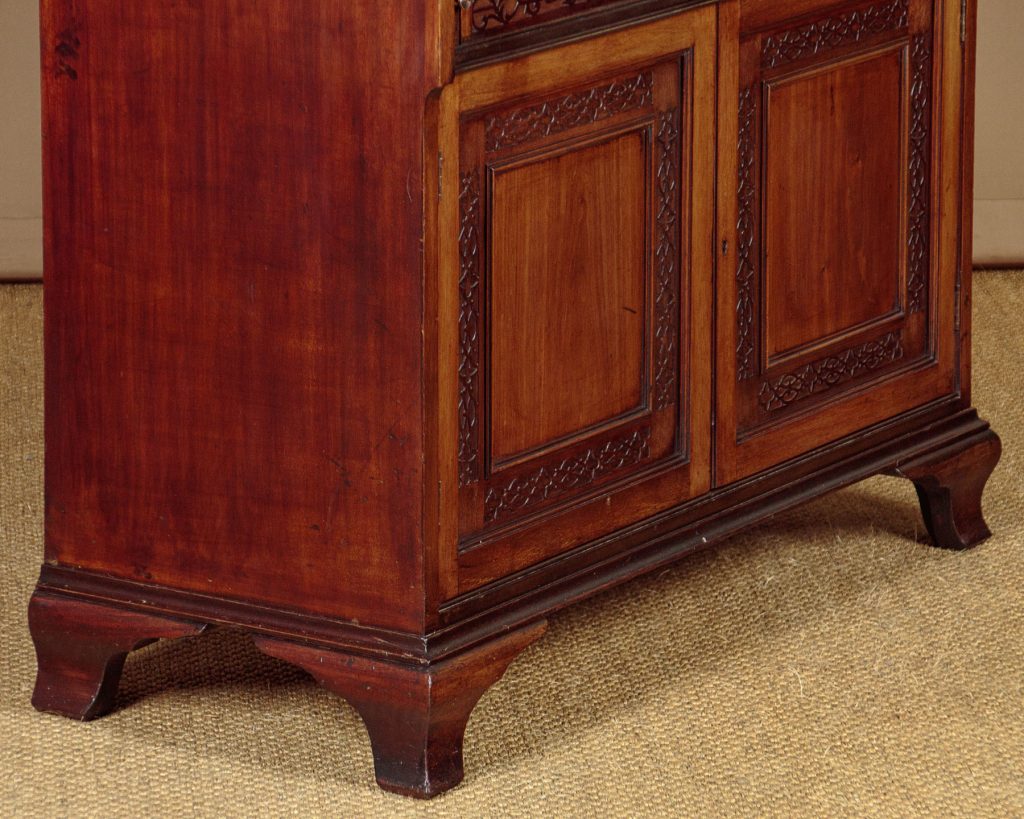 Chippendale Style Bureau Bookcase c.1920 - Collinge Antiques