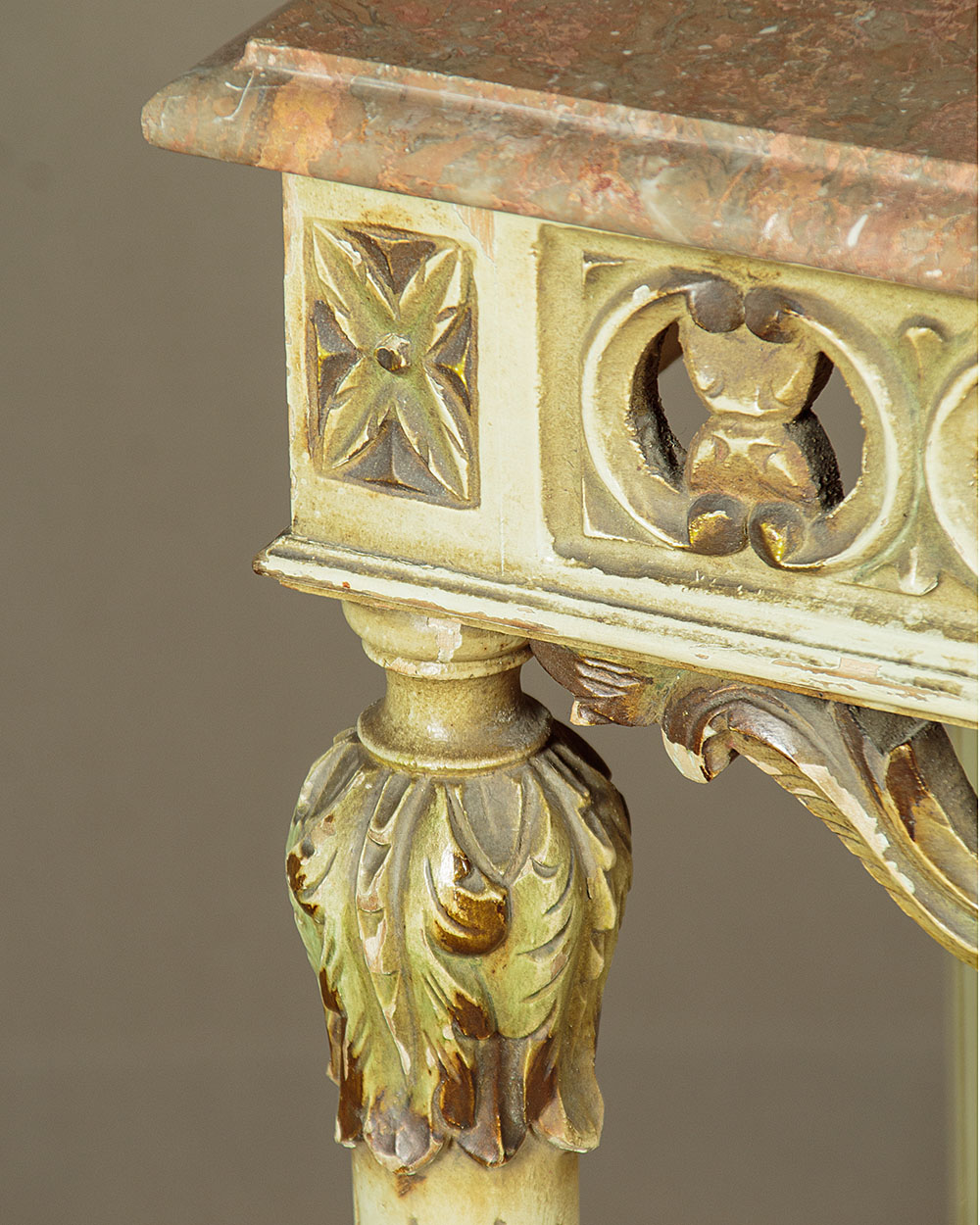 Small Marble Top Console Table c.1960 - Collinge Antiques