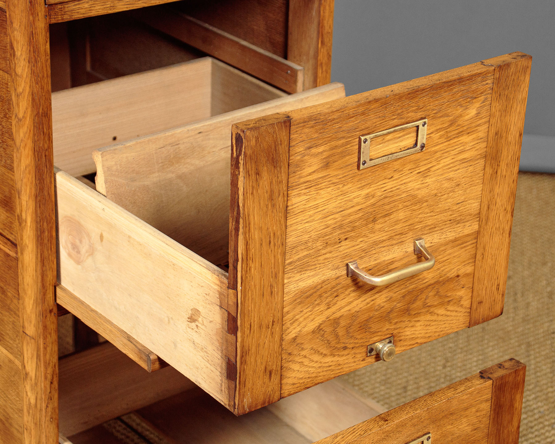 Pair of Oak Filing Cabinets c.1920 - Collinge Antiques