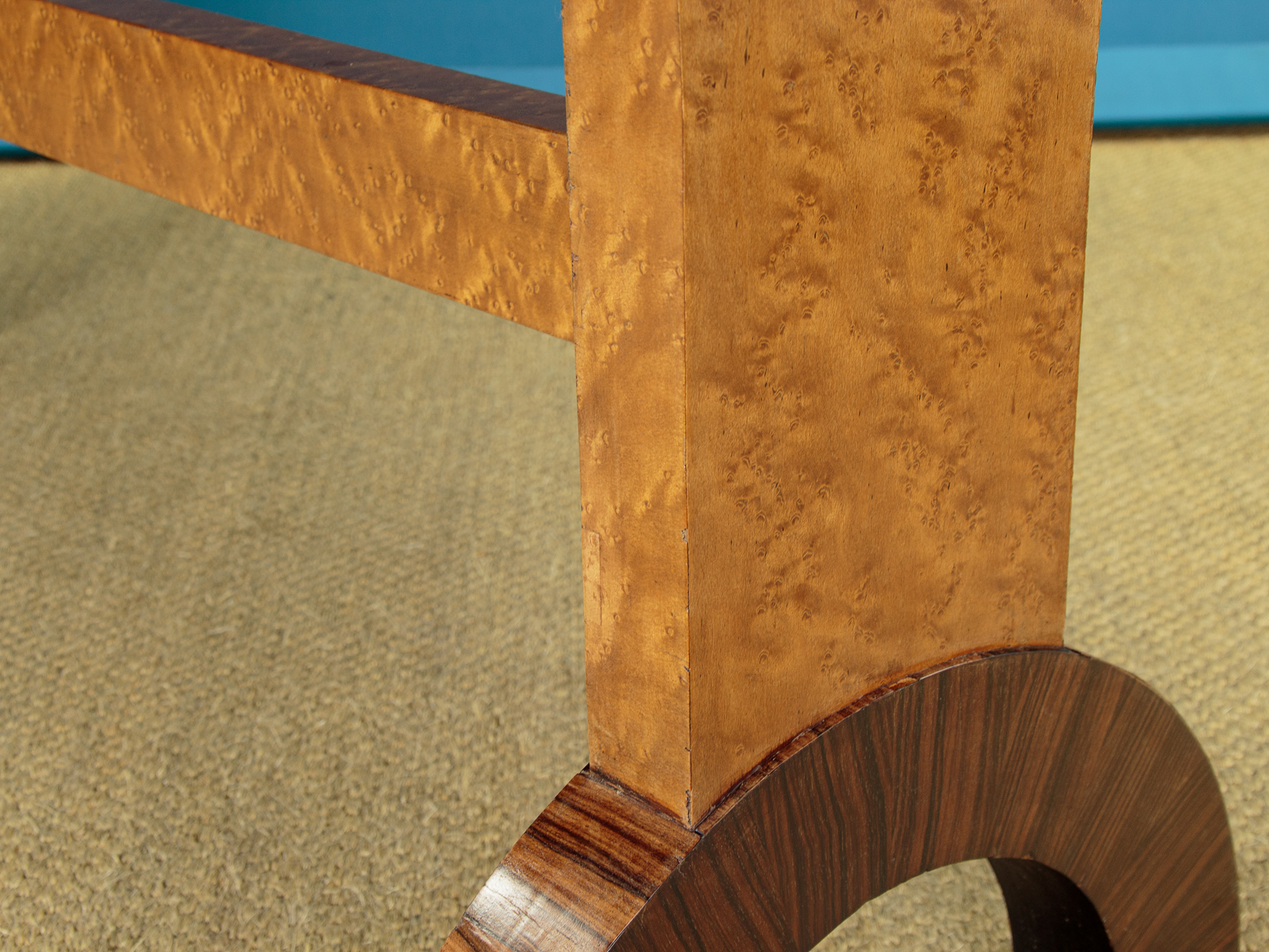 Art Deco Birdseye Maple Dining Table c.1930 - Collinge Antiques