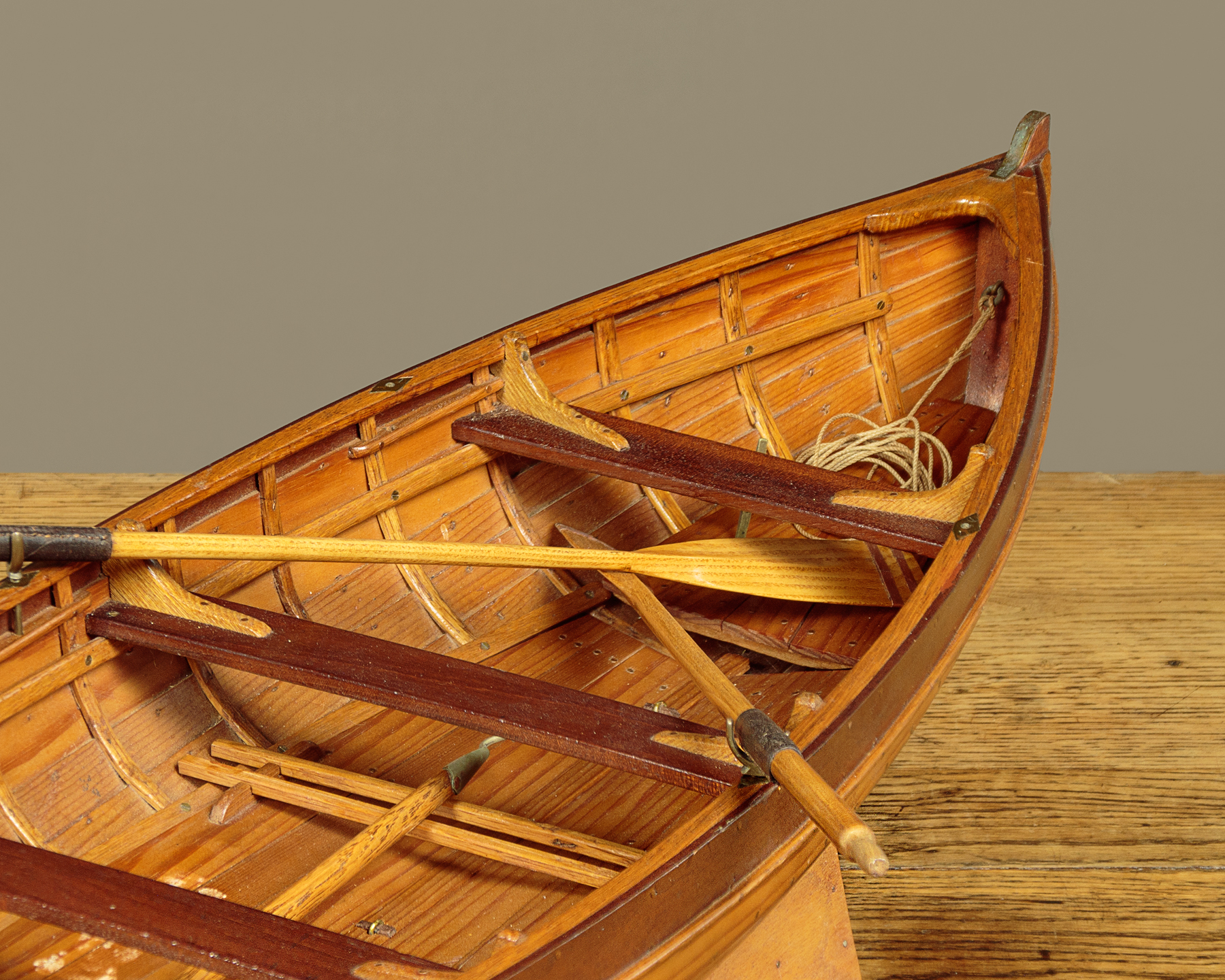 Clinker Built Model Rowing Boat c.1935 - Collinge Antiques